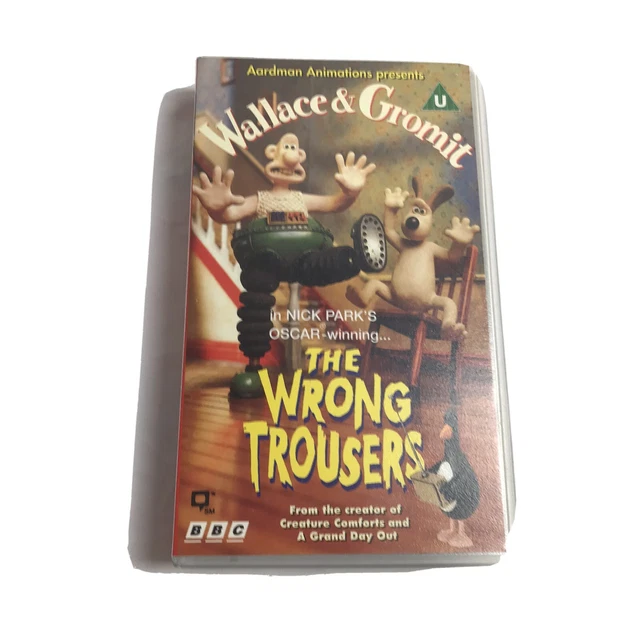 WALLACE AND GROMIT - The Wrong Trousers (VHS/H, 1994) Tape Still Sealed ...