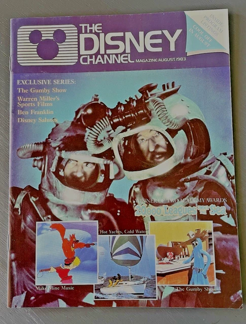 THE DISNEY CHANNEL Magazine Aug 1983 20,000 Leagues £7.75 - PicClick UK
