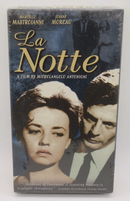 LA NOTTE VHS Video Movie, Marcello Mastroianni, Jeanne Moreau, Italian ...