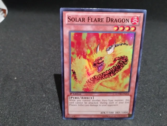 YUGIOH SOLAR FLARE Dragon - LCYW-EN254 - Super Rare - 1st Edition - NM ...