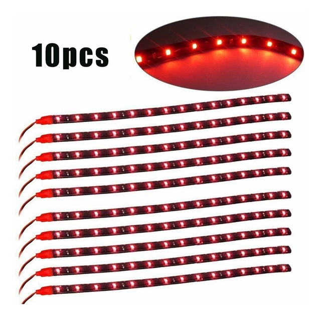 LUMI RE BANDE rouge flexible pour voitures moteurs camion bateau 30CM15 LED EUR 12,68 - PicClick FR