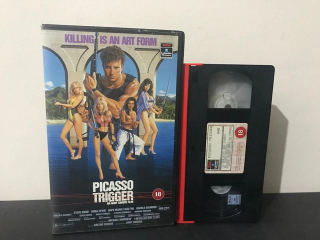 PICASSO TRIGGER EX Rental VHS Tape - RCA Big Box - Action Adventure £17 ...