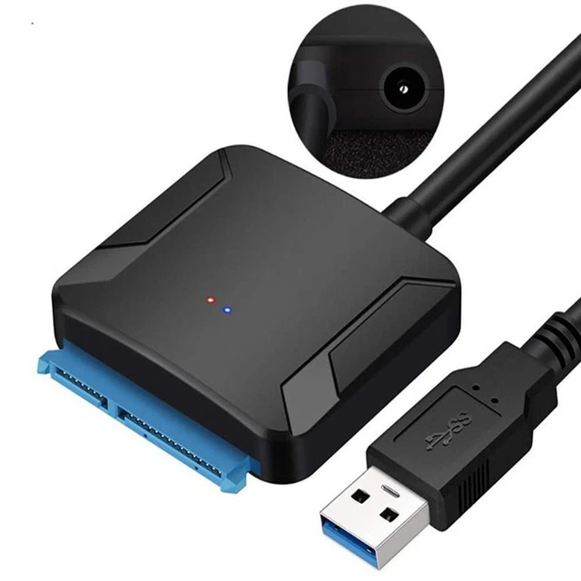 CAVO ADATTATORE DA SATA a USB 3.0 per disco rigido HDD SSD 3,5/2,5 ... CAVO ADATTATORE DA SATA a USB 3.0 per disco rigido HDD SSD 3,5/2,5 ...