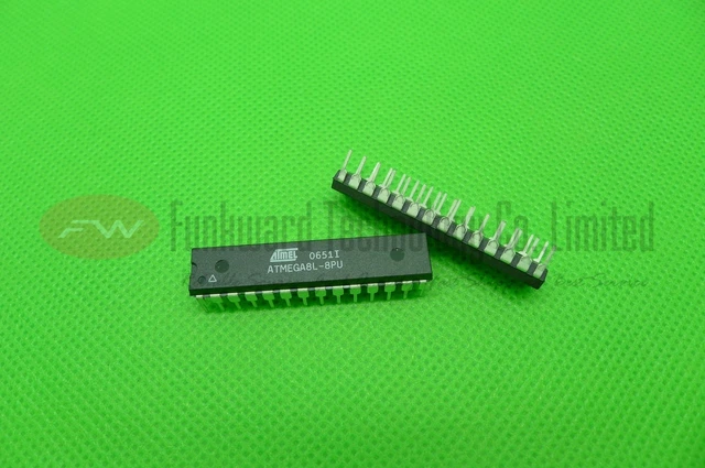 Mcu Flash Atmel Atmega8l 8pu 8 Bits Atmega Avr Risc 8 Ko Pdip28 X 1