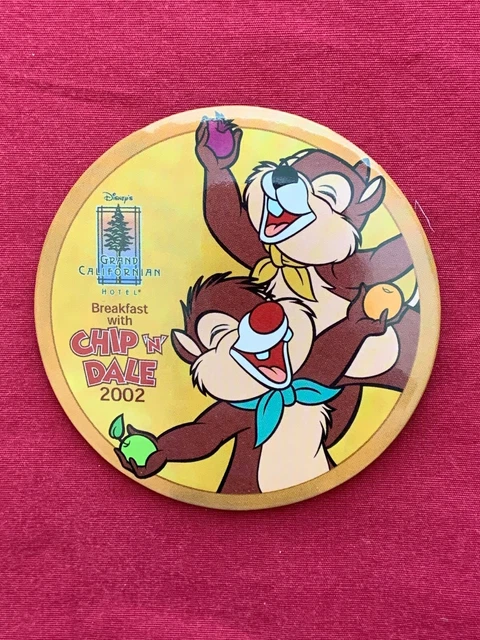 DISNEYLAND 2002 BREAKFAST with CHIP 'N' DALE - GRAND CALIFORNIAN HOTEL ...
