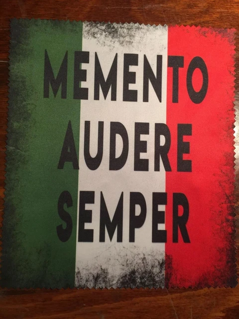 DECIMA FLOTTIGLIA Mas,pulisci Occhiali. “MEMENTO AUDERE SEMPER” EUR 6 ...