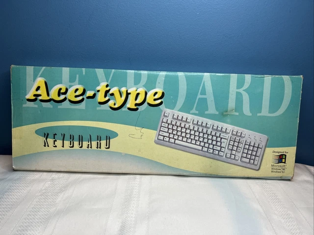 VINTAGE ACE-TYPE CLICKY Keyboard Membrane Keyswitch PS/2 - Windows 98 ...