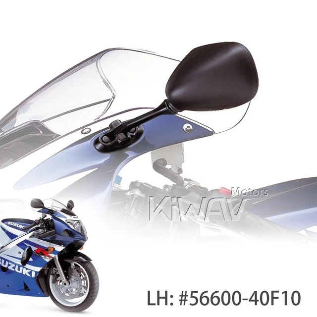 Kiwav Oem Replacement Mirror Fs142 For 2001 2003 Suzuki Gsx R600 Left