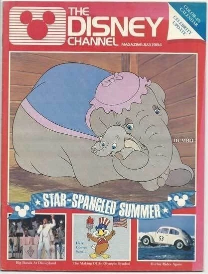 THE DISNEY CHANNEL Magazine 1984 July - Sam the Olympic Eagle ...