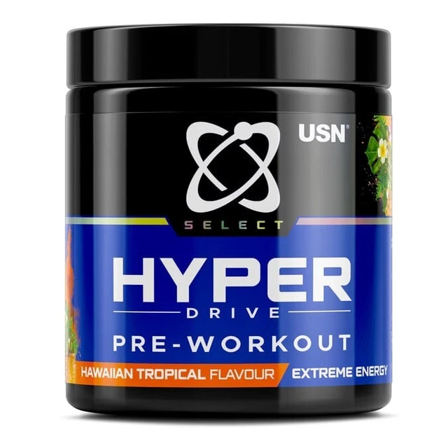 USN SELECT HYPER Drive Pre-Workout Hawaiian Tropical Flavour 150g £19. ...