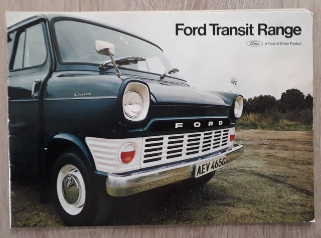 FORD TRANSIT MK 1 Range Brochure 1969 - Van Chassis Cab Bus £29.99 ...