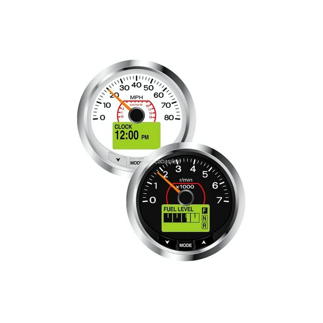 ICON GAUGE PRO Series RPM Tachometer White Kit Evinrude Johnson BRP - 1 ...
