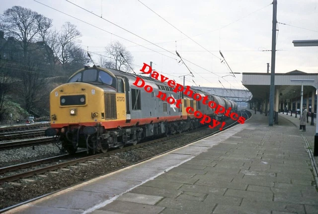 ORIGINAL 35MM Slide Diesel/Steam Train/Railway 37370 +37379 down Clyde ...