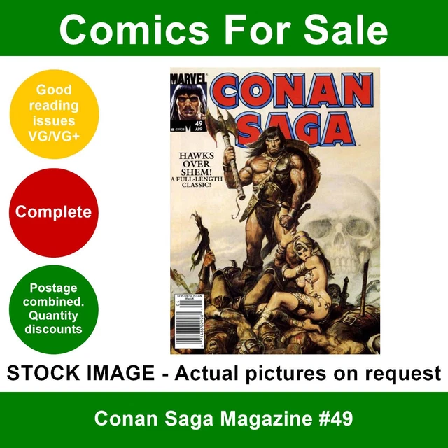 CONAN SAGA MAGAZINE #49 comic - VG/VG+ 01 April 1991 £6.99 - PicClick UK