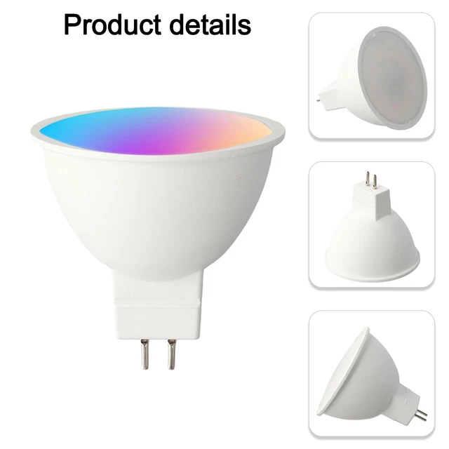 VOICE ACTIVATED MR16 Smart Spot Light Bulb with Dynamic Lighting Modes ...