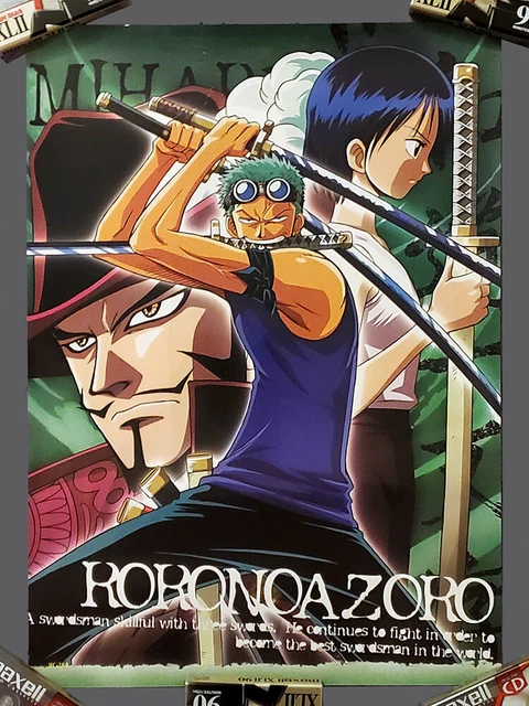 ONE PIECE RORONOA Zoro Skypiea Poster, Manga/Anime HC284 Dracule ...