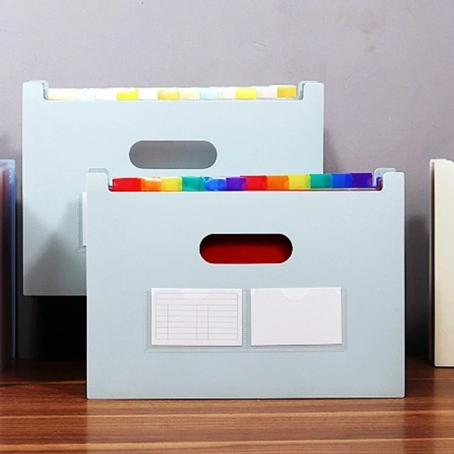 A 4 ACCORDIONS File Folder Multi-Layer File Storage Box File Organiser ...