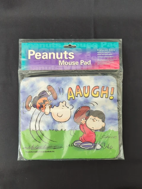 PEANUTS SNOOPY CHARLIE Brown & Lucy Football Mouse Pad Mousepad New ...