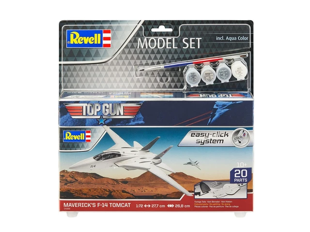 REVELL 64966 F-14 Tomcat Maverick Top gun Model Set AIRCRAFT SCALE 1/72 ...