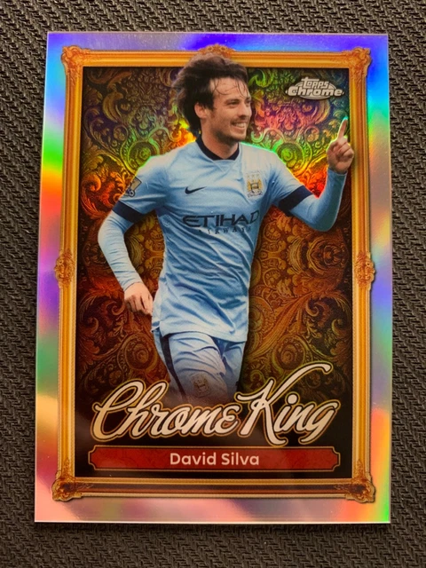 TOPPS 2026 PREMIER League Chrome King David Silva Man City Card £3.99 ...