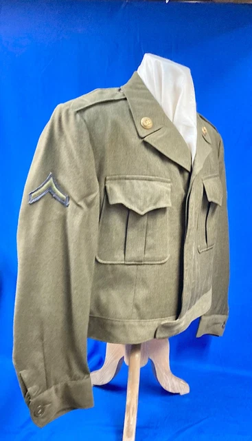 VINTAGE 1940S US Army Wool Eisenhower "IKE" Field Jacket X-LARGE Size ...