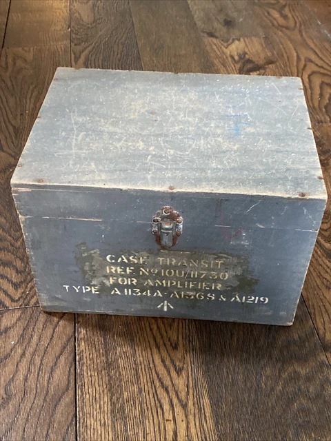 WW2 RAF AMPLIFIER Wooden Box, Air Ministry. Empty Box EUR 17,13 ...