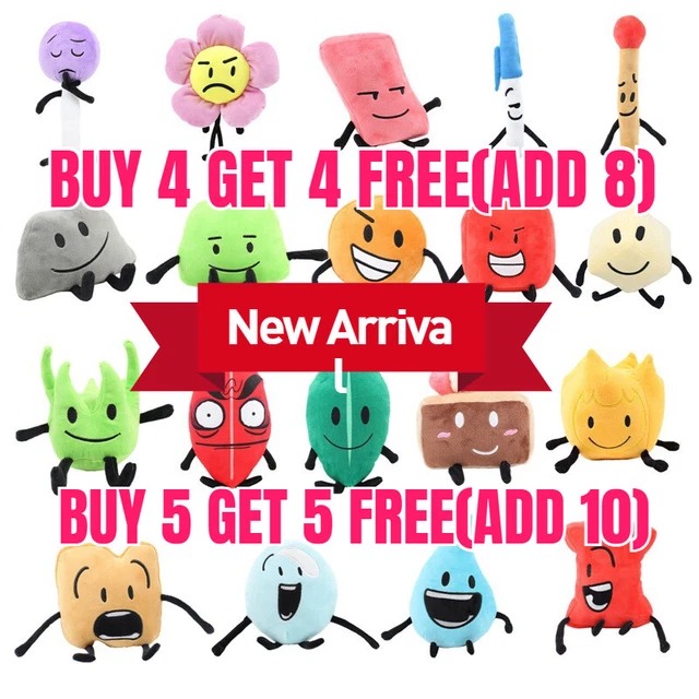 2025 BFDI PLUSHIE Stuffed Doll Plush Battle Dream Island Children Day ...