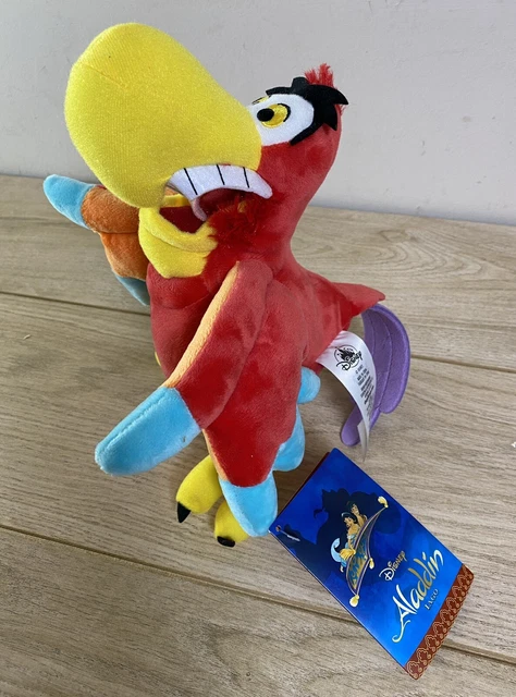 DISNEY STORE LAGO Aladdin 10" Soft Plush Parrot Toy Jafar’s Bird ...