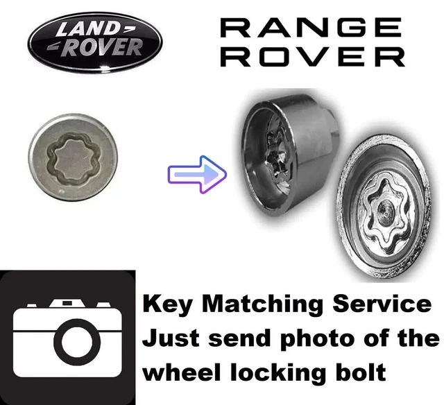 LAND ROVER RANGE Rover Master Locking Wheel Nut Key Lock Bolt Matching ...