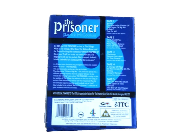 THE PRISONER VHS video (5 tapes) set £4.91 - PicClick UK
