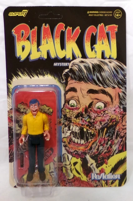 SUPER7 REACTION PRE-CODE Horror Gato Negro Mystery Radio Man 3.75 ...