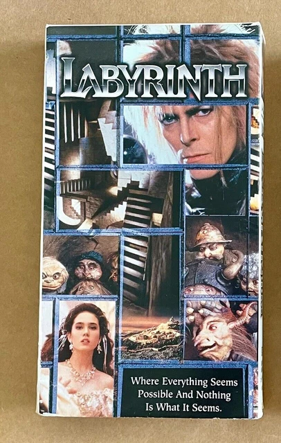 LABYRINTH VHS VIDEO Jim Henson David Bowie Jennifer Connelly Terry ...