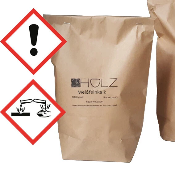 WEISSFEINKALK BRÛLÉ CALCAIRE Chaux Vive Poudre Oxyde de Calcium ...