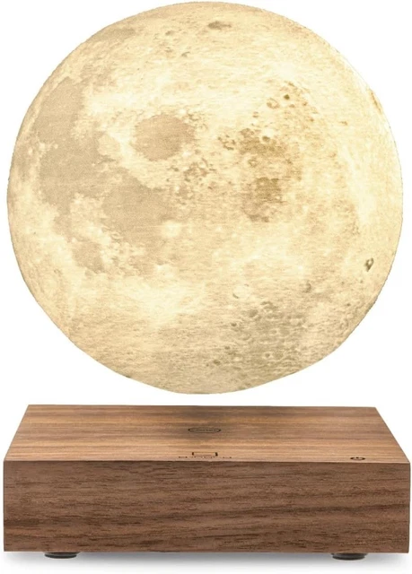 UNFINISHED WALNUT WOOD Magnetic Levitating Moon Lamp LED Light £339.79 ...