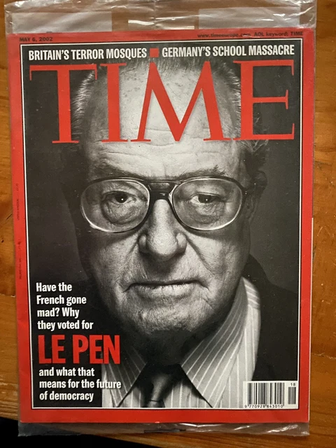 LE PEN JEAN-MARIE France Far Right Leader Time Magazine 2002 NEW SEALED ...