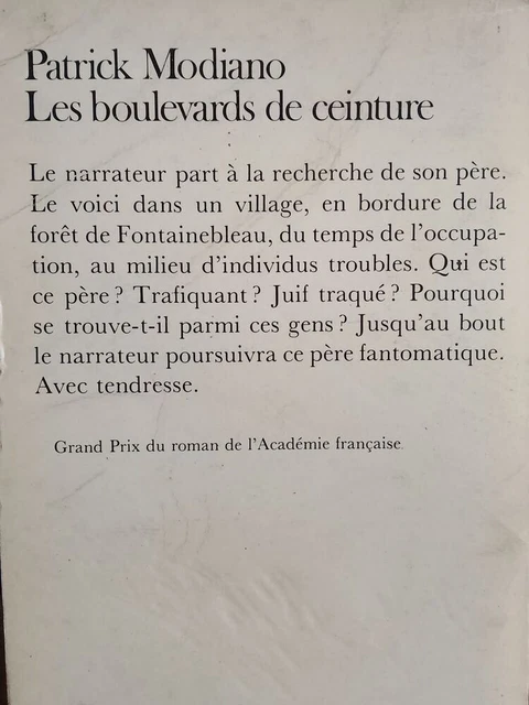 LES BOULEVARDS DE ceinture | Modiano | Bon état EUR 6,00 - PicClick FR