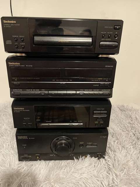 TECHNICS CH530 HI-FI Combo System with RS-CH730 Stereo Cassette Deck ...