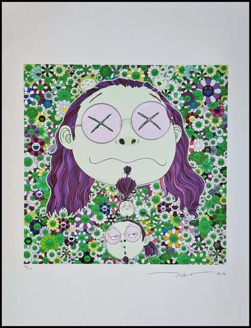 TAKASHI MURAKAMI*SELF-PORTRAIT*65X50CM*LITHOGRAFIE*KUNSTDRUCK*LIMITIERT ...