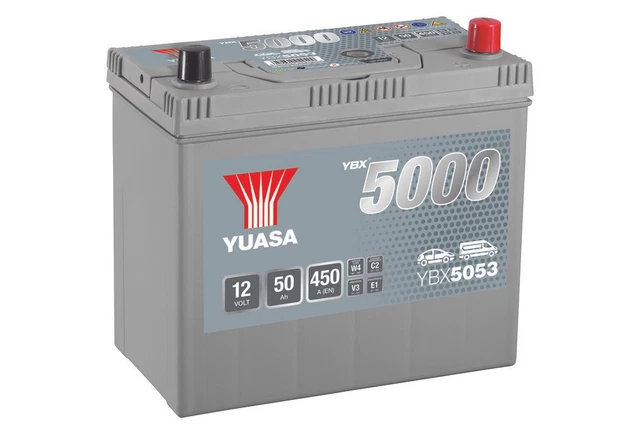 YUASA CAR BATTERY 12V 50Ah 450A T1 T3 Starter SMF Fits Suzuki Jimny 1.3 ...