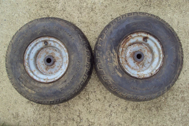 MURRAY RIDE ON mower front wheels and tyres - will fit some Hayters £40 ...
