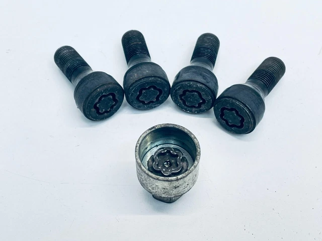 BMW F20 F21 F30 F31 F32 F33 Wheel Locking Nuts Bolts & Key Socket OEM ...