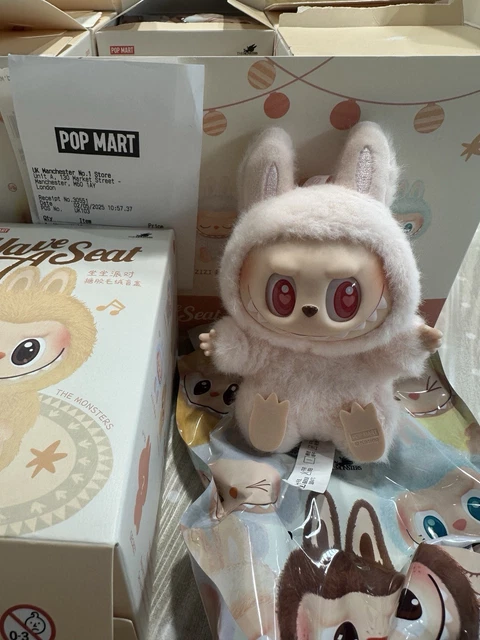 AUTHENTIC POP MART Labubu The Monsters Have a Seat Vinyl Plush /pink ...