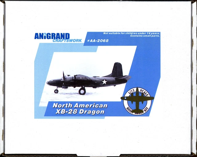 ANIGRAND MODELS1/72 NORTH AMERICAN XB-28 DRAGON Bomber Prototype $83.00 ...