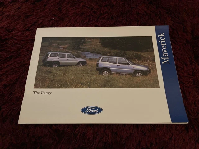 FORD MAVERICK BROCHURE 1994 - UK Issue, June 1994, FA 1190 inc GLX £7. ...