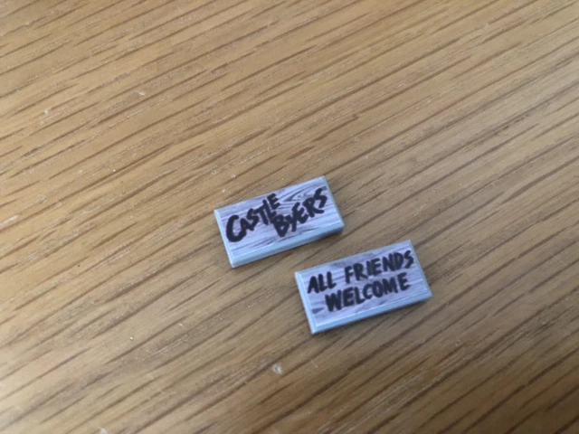 LEGO STRANGER THINGS ‘CASTLE BYERS’ Upside Down CUSTOM Grey Sticker ...