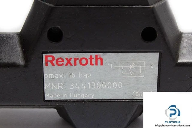 REXROTH 3441300000 FLOW CONTROL VALVE_16 bar_Air_G1/2_One Way $109.88 ...