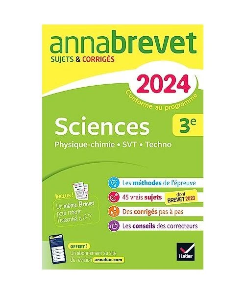 Annales Brevet Physique Chimie