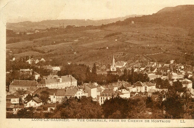 CARTE LONS LE SAUNIER Vue générale prise du Chemin de Montaigu EUR 3,45 - PicClick FR