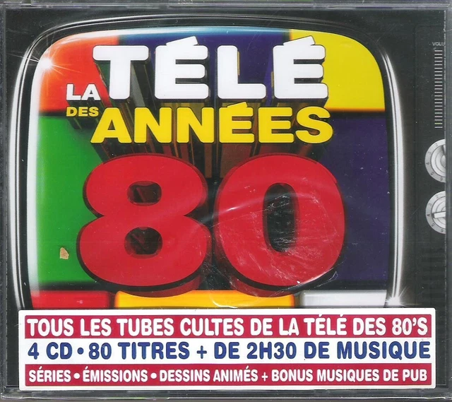 LA TÉLÉ DES années 80 - très rare coffret 4 CD - neuf/blister EUR 39,90 ...