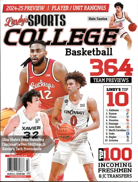 LINDYS SPORTS COLLEGE Basketball Magazine 2024-2025 Preview Issue, 2024 ...
